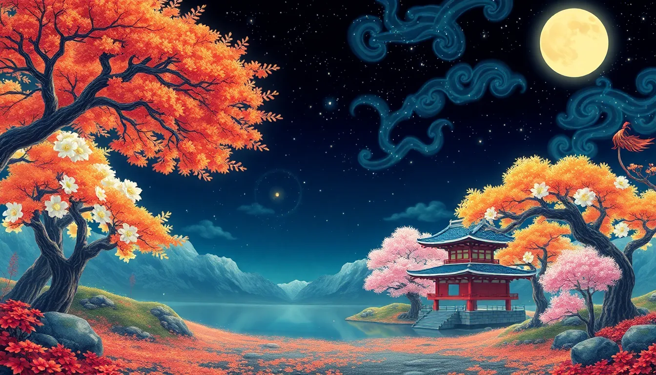 The Connection Between Tsukuyomi and Japanese Seasons - Japanese Mythology