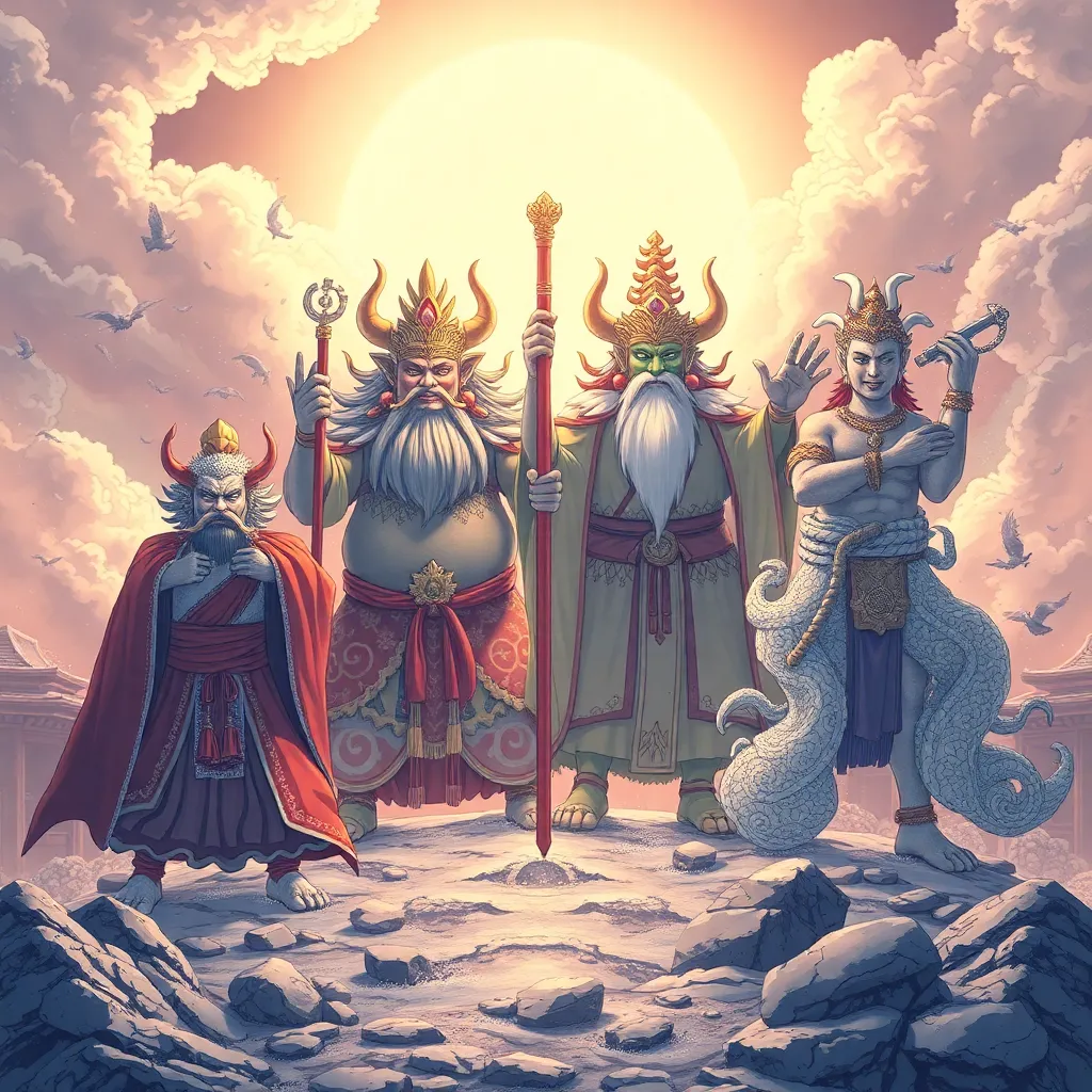 The Four Great Gods: A Mythological Journey - Japanese Mythology
