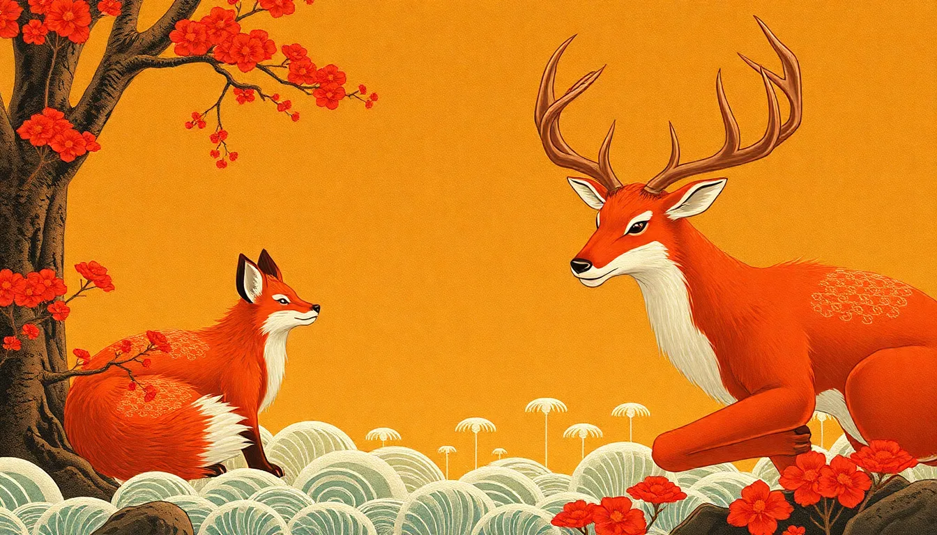 The Legend of Yamato's Sacred Animals: The Fox and the Deer - Japanese ...