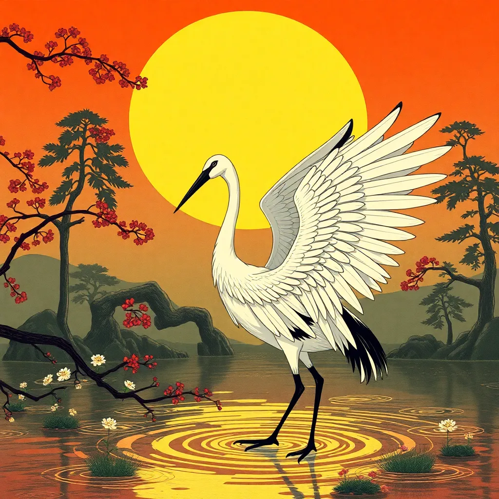 The Story of the Grateful Crane: A Shinto Fable - Japanese Mythology