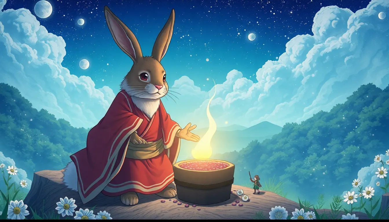 The Tale of the Grateful Rabbit: A Hero's Gift - Japanese Mythology