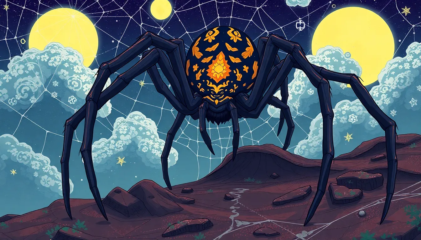 The Tale of the Grateful Spider: A Hero's Web - Japanese Mythology