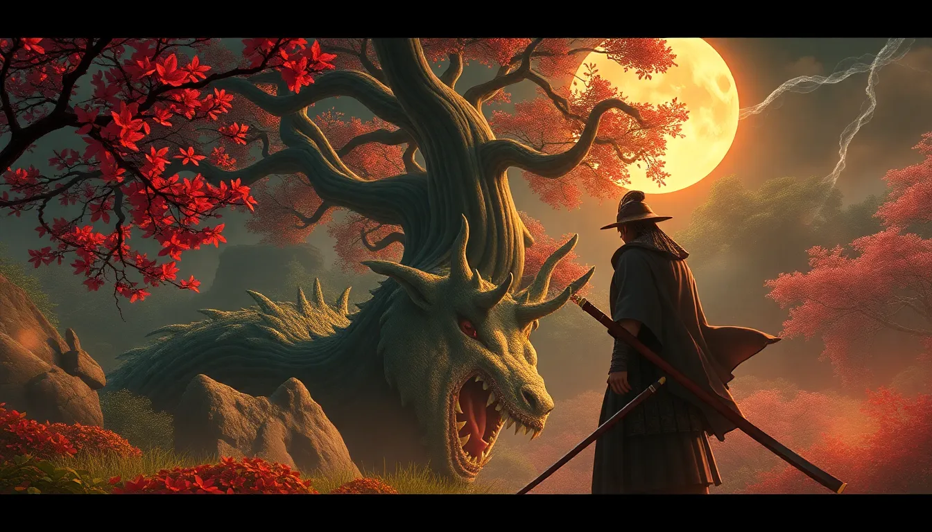 The Tale of the Samurai and the Enchanted Garden - Japanese Mythology