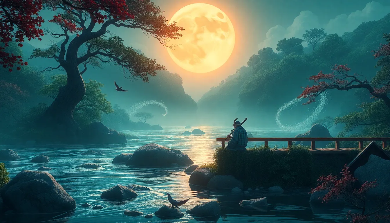The Tale of the Samurai and the Enchanted River - Japanese Mythology