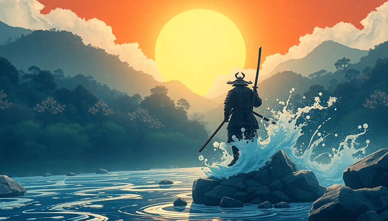 The Tale of the Samurai and the Sacred River - Japanese Mythology