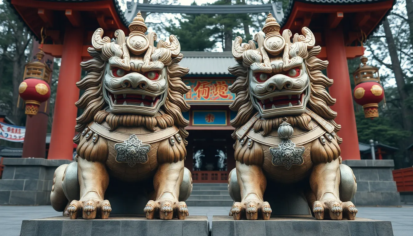 The Komainu: Guardian Lions of Japanese Shrines - Japanese Mythology
